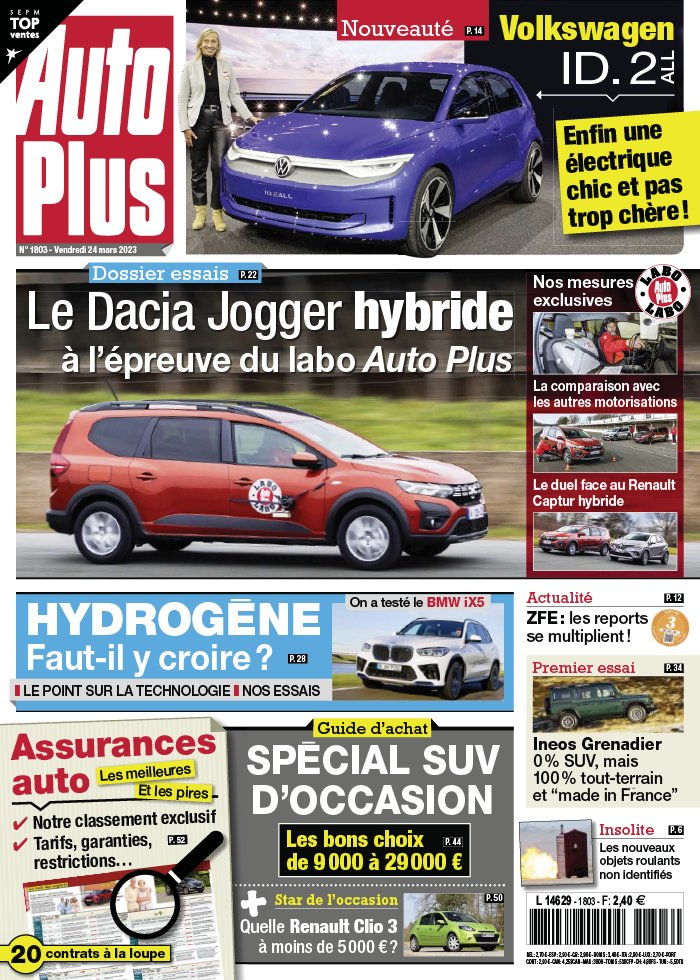 Auto Plus N°1803 | Kiosque Mag